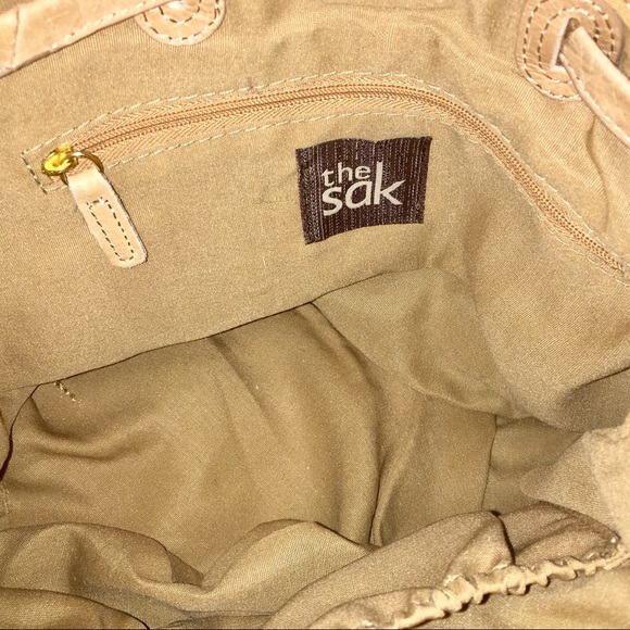 The Sak | Bags | The Sak Taupe Leather Drawstring Hobo Bag | Poshmark
